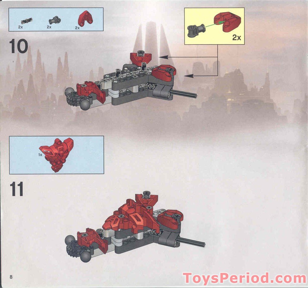 LEGO 8756 Sidorak Instructions and Parts List