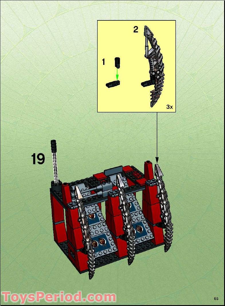 LEGO 8759 Battle of Metru Nui Instructions and Parts List