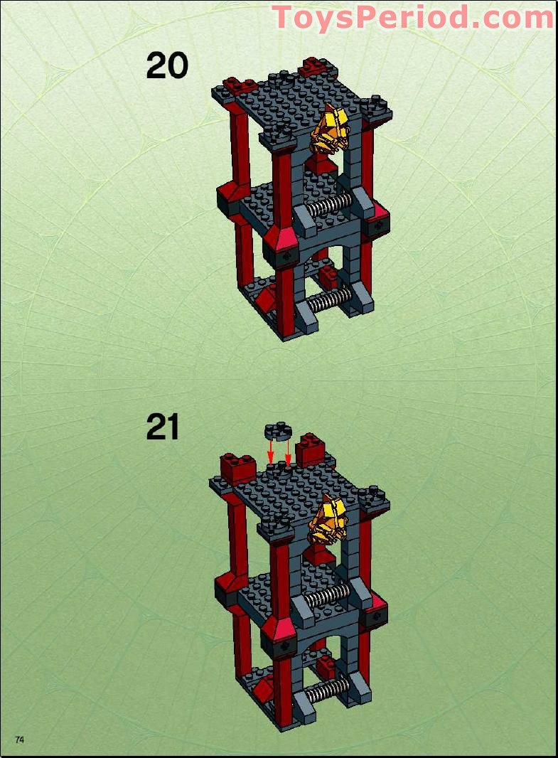 LEGO 8759 Battle of Metru Nui Instructions and Parts List