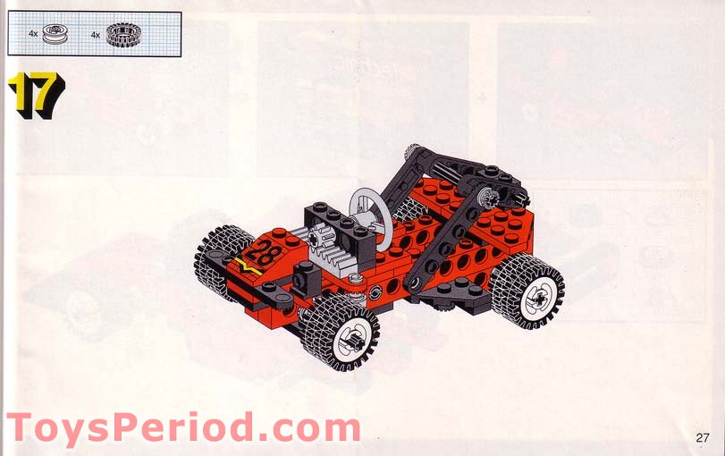 LEGO 8808 Formula One Racer Instructions and Parts List