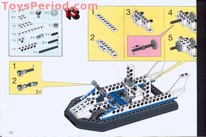 LEGO 8824 Hovercraft Instructions and Parts List