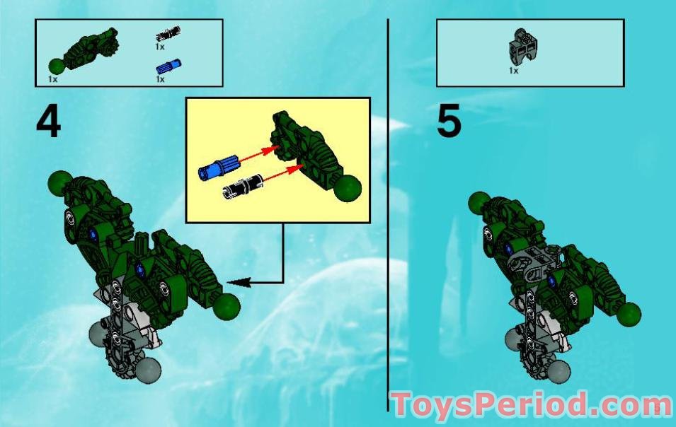 LEGO 8910 Toa Mahri Kongu Instructions and Parts List