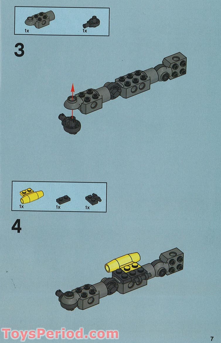 LEGO 8105 Iron Condor Instructions and Parts List