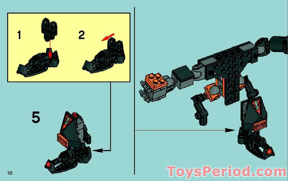LEGO 8101 Claw Crusher Instructions and Parts List