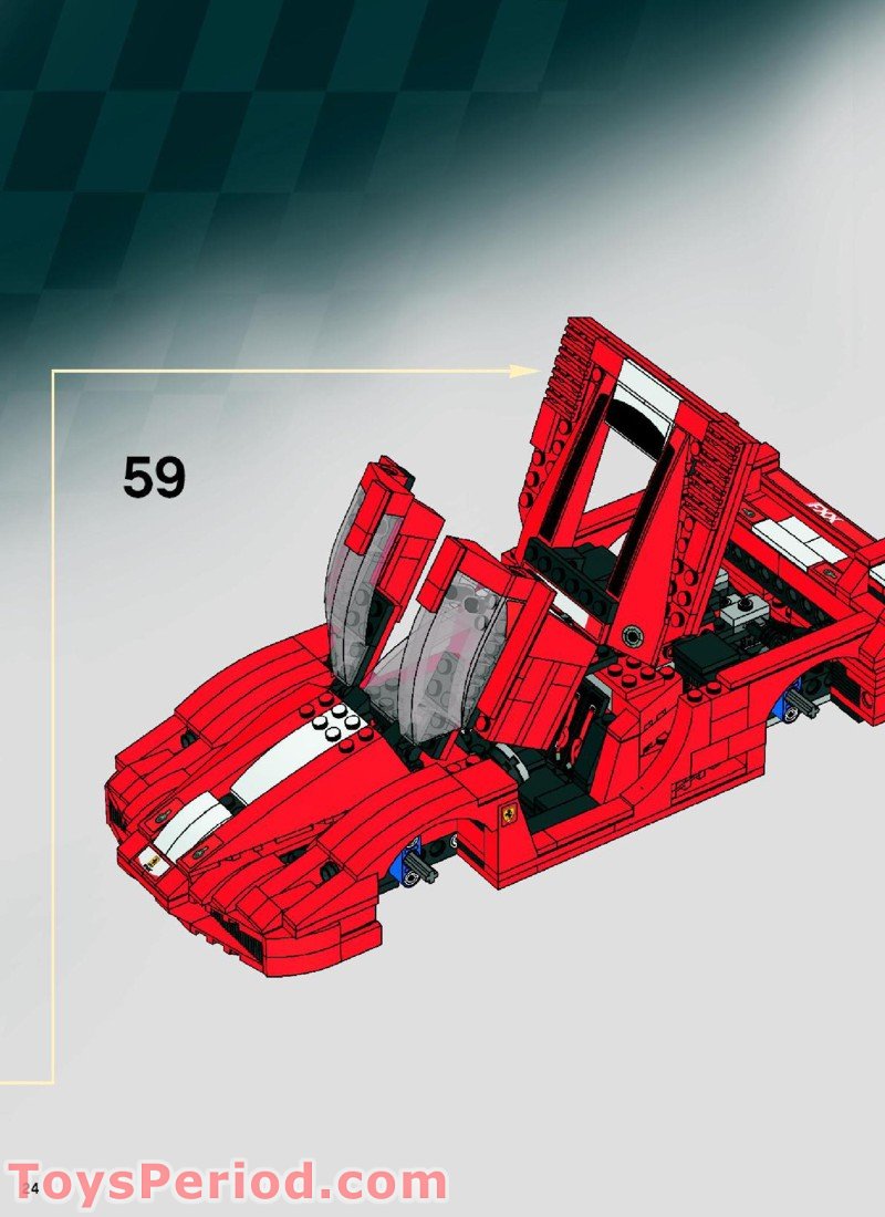 LEGO 8156 Ferrari FXX 1:17 Instructions and Parts List