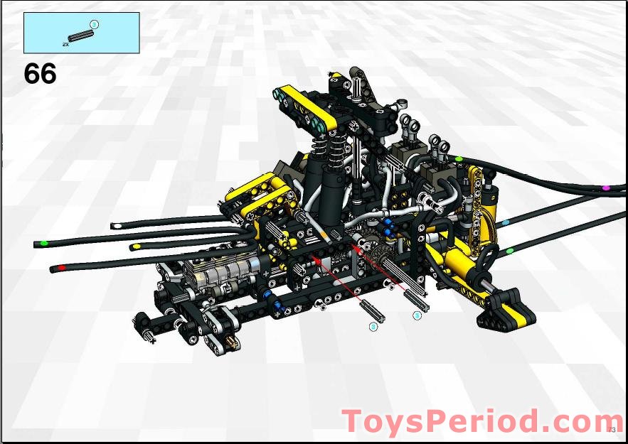 LEGO 8455 Back-hoe Loader (Backhoe) Instructions and Parts List