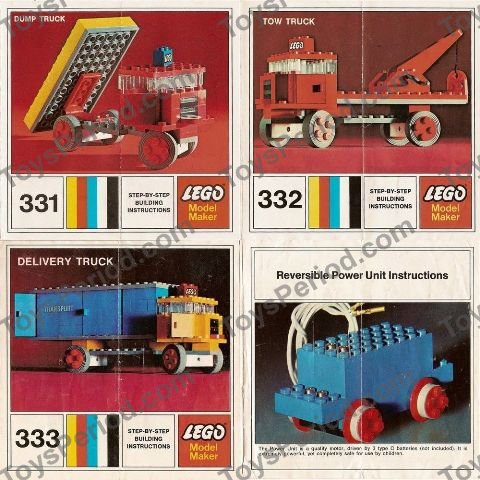 LEGO 310-1 Motorized Truck Set Parts List