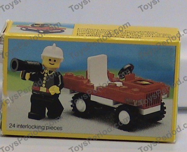 LEGO 6612 Fire Chief's Car Instructions and Parts List