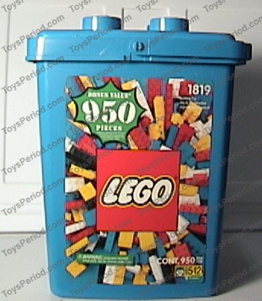 LEGO 1819 Large Bucket Bonus Value 950 Pieces Set Parts List