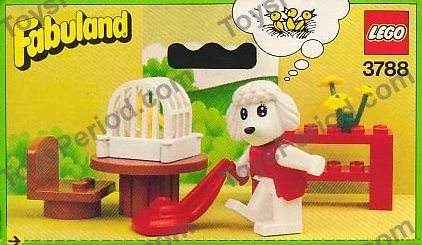LEGO 3788 Paulette Poodle's Living Room Instructions and Parts List