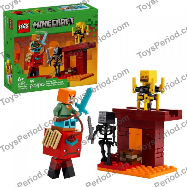 LEGO 21266 The Nether Lava Battle Set Parts List