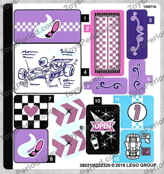 LEGO Sets with Part 41351stk01 Sticker Sheet for Set 41351 - (38021/ ...