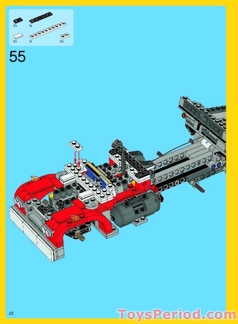 LEGO 7347 Highway Pickup Instructions and Parts List