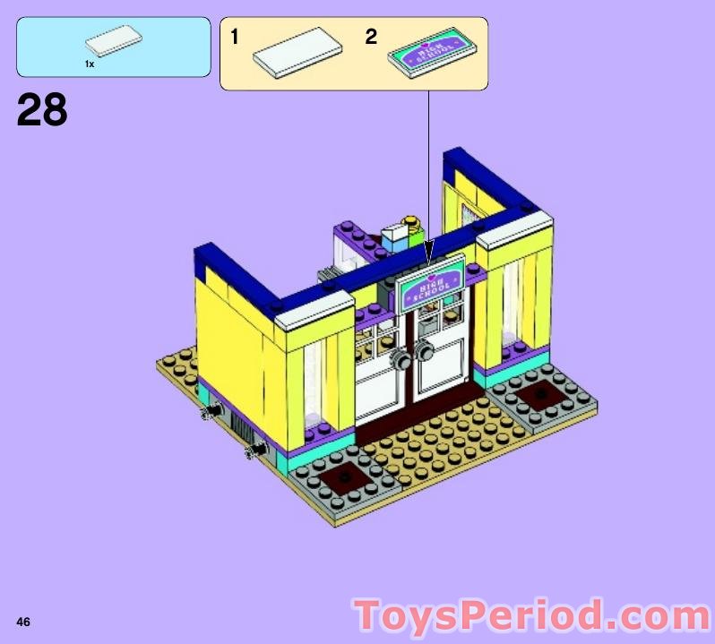 LEGO 41005 Heartlake High Instructions and Parts List