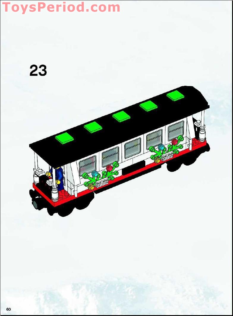 LEGO 10173 Holiday Train Instructions and Parts List
