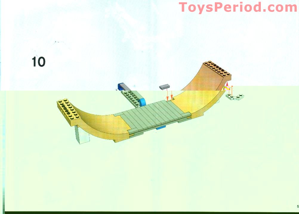 LEGO 3537 Skateboard Vert Park Challenge Instructions and Parts List