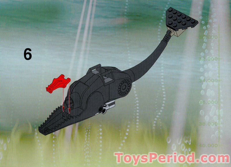 LEGO 4797 Ogel Mutant Killer Whale Instructions and Parts List