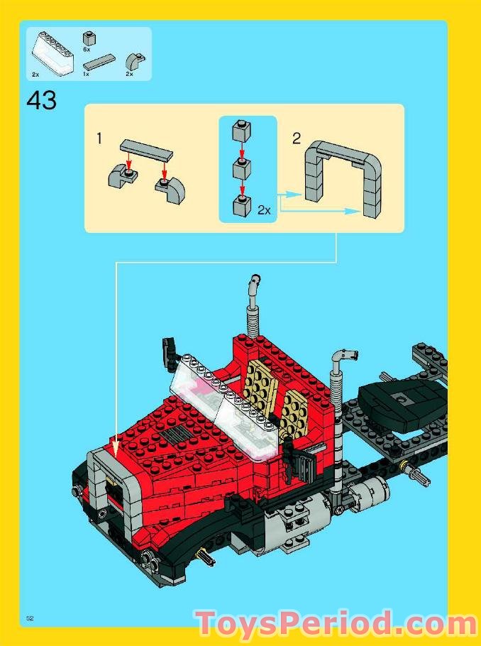 LEGO 4955 Big Rig Instructions and Parts List