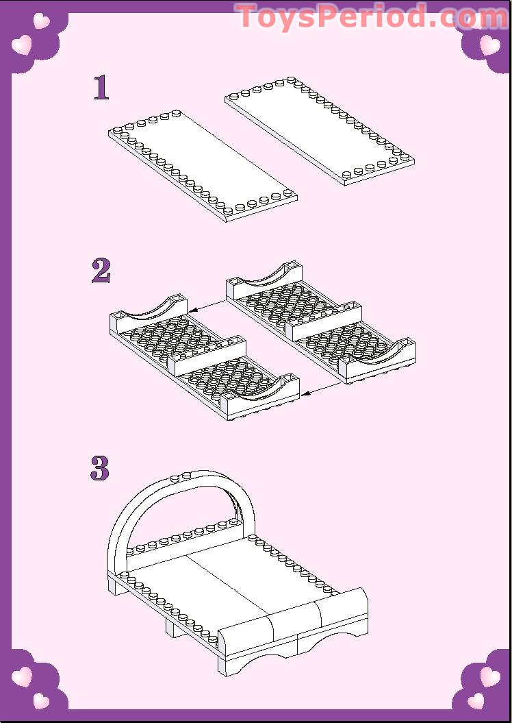 LEGO 5895 Belville Family Villa Instructions and Parts List
