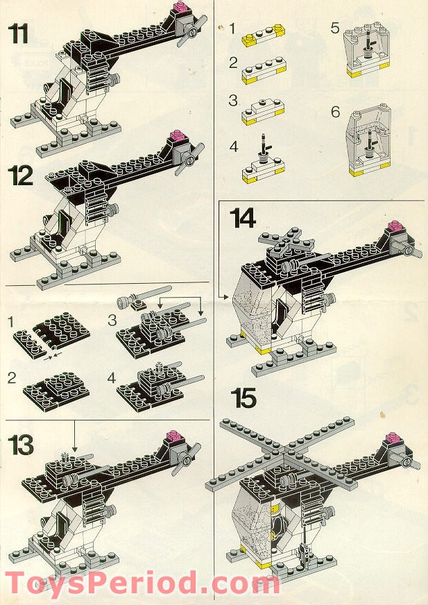 LEGO 6384 Police Station Instructions and Parts List