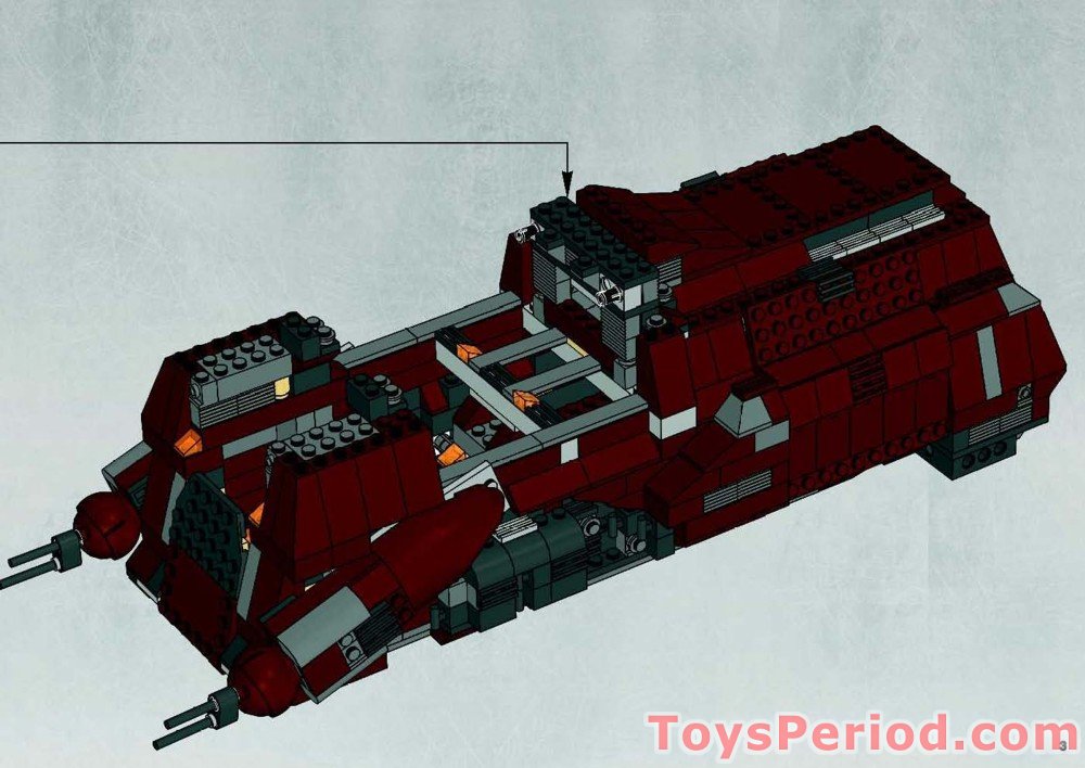 LEGO 7662 Trade Federation MTT Instructions and Parts List
