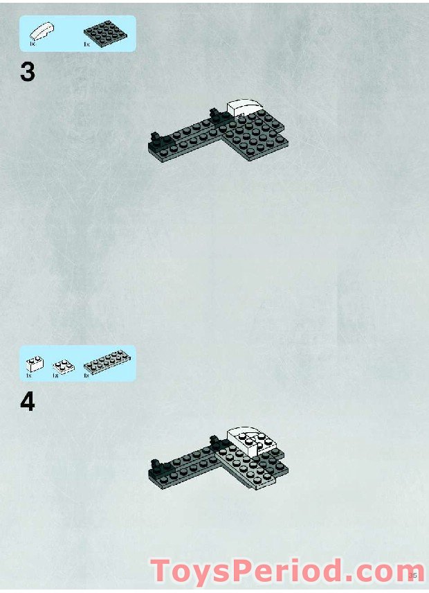 LEGO 7679 Republic Fighter Tank Instructions and Parts List