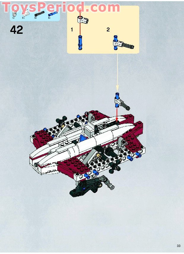 LEGO 7674 V-19 Torrent Instructions and Parts List