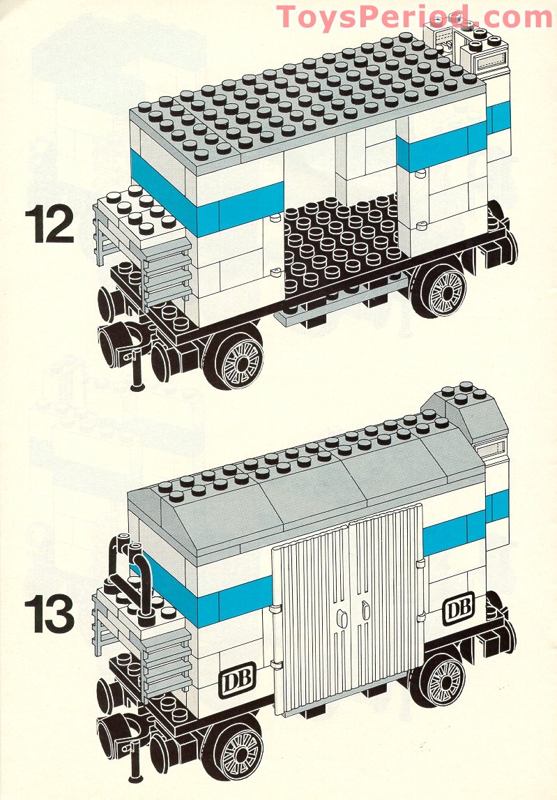 LEGO 7730 Electric Goods Train Instructions and Parts List