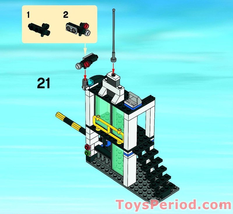 LEGO 7743 Police Command Center Instructions and Parts List