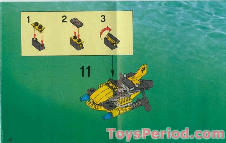 LEGO 7770 Deep Sea Treasure Hunter Instructions and Parts List