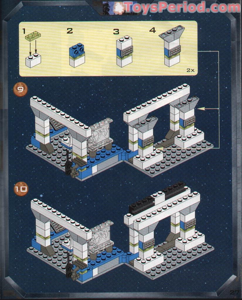 LEGO 7180 B-Wing at Rebel Control Center Instructions and Parts List