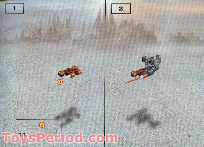 LEGO 8617-1 Vahki Zadakh Instructions and Parts List