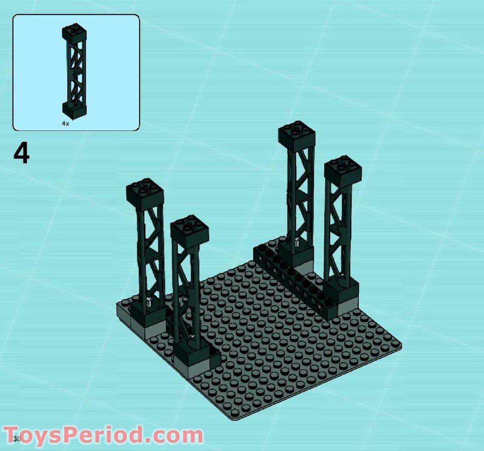 LEGO 8637 Mission 8: Volcano Base Instructions and Parts List