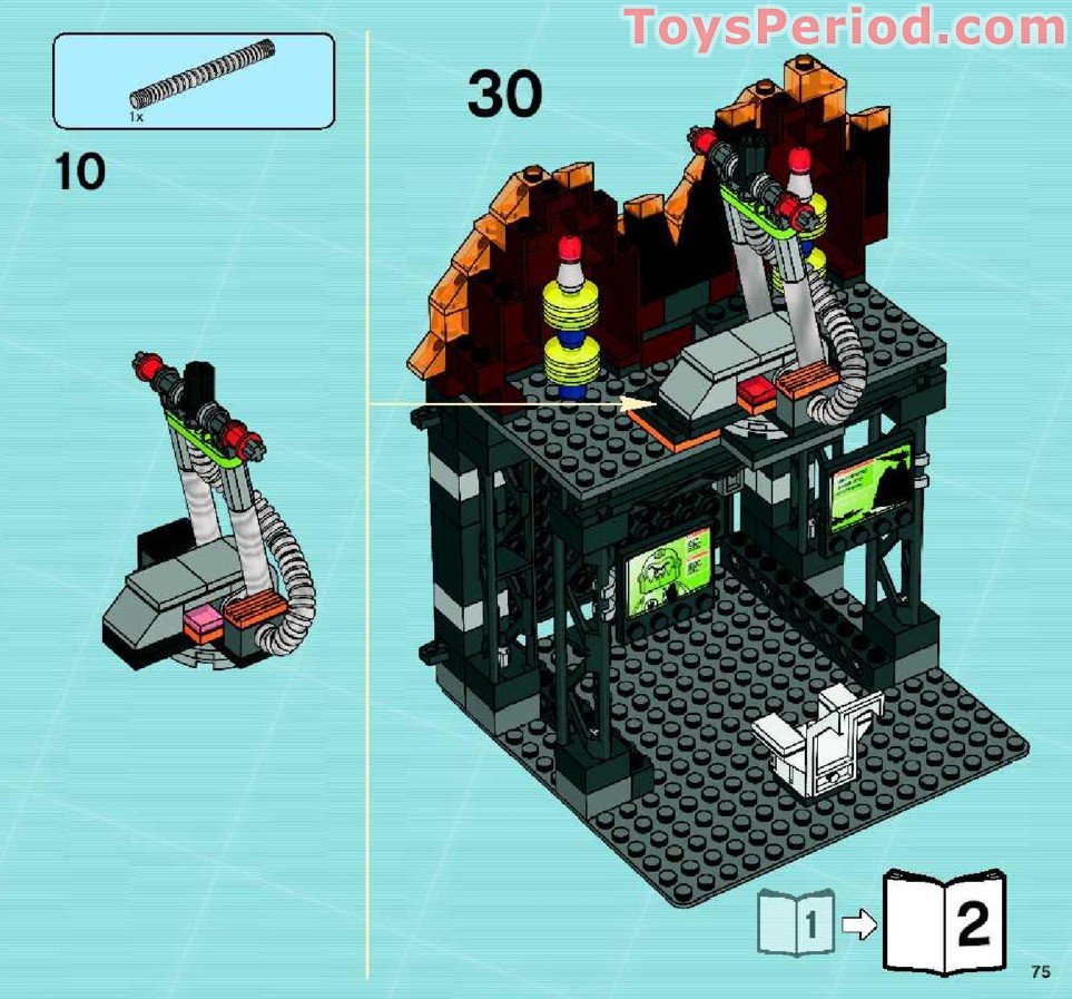 LEGO 8637 Mission 8: Volcano Base Instructions and Parts List