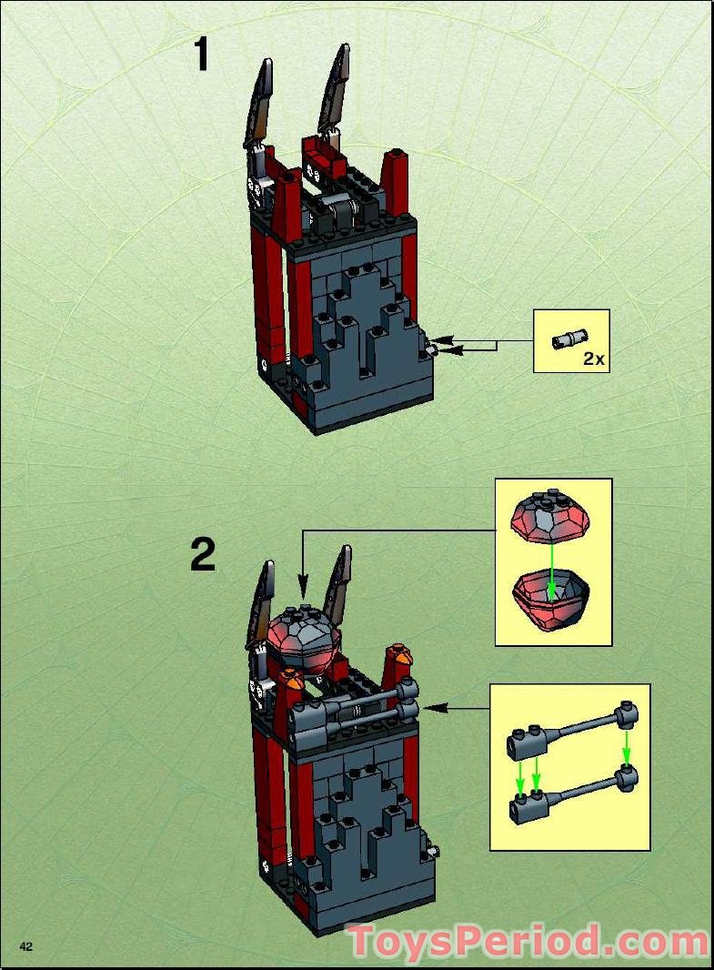 LEGO 8759 Battle of Metru Nui Instructions and Parts List