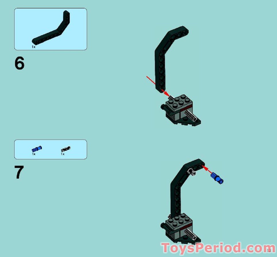 LEGO 8117 Storm Lasher Instructions and Parts List