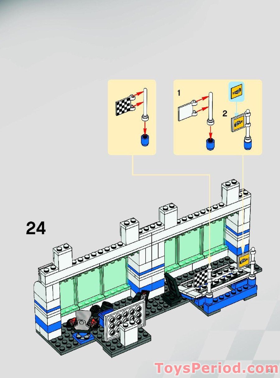 LEGO 8154 Brick Street Customs Instructions and Parts List