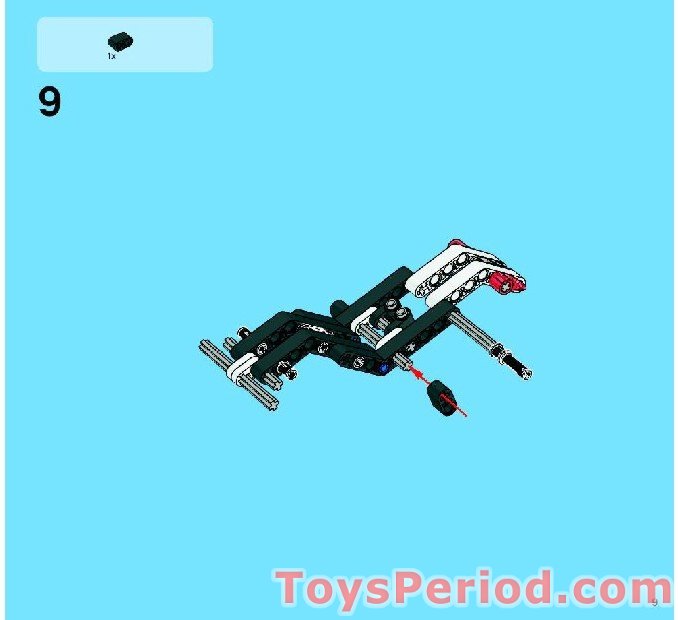 LEGO 8262 Quad Bike Instructions and Parts List