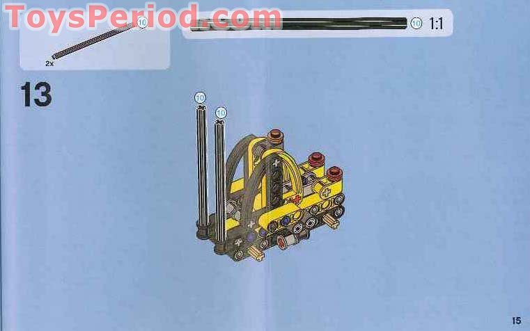 LEGO 8290 Mini Forklift Instructions and Parts List