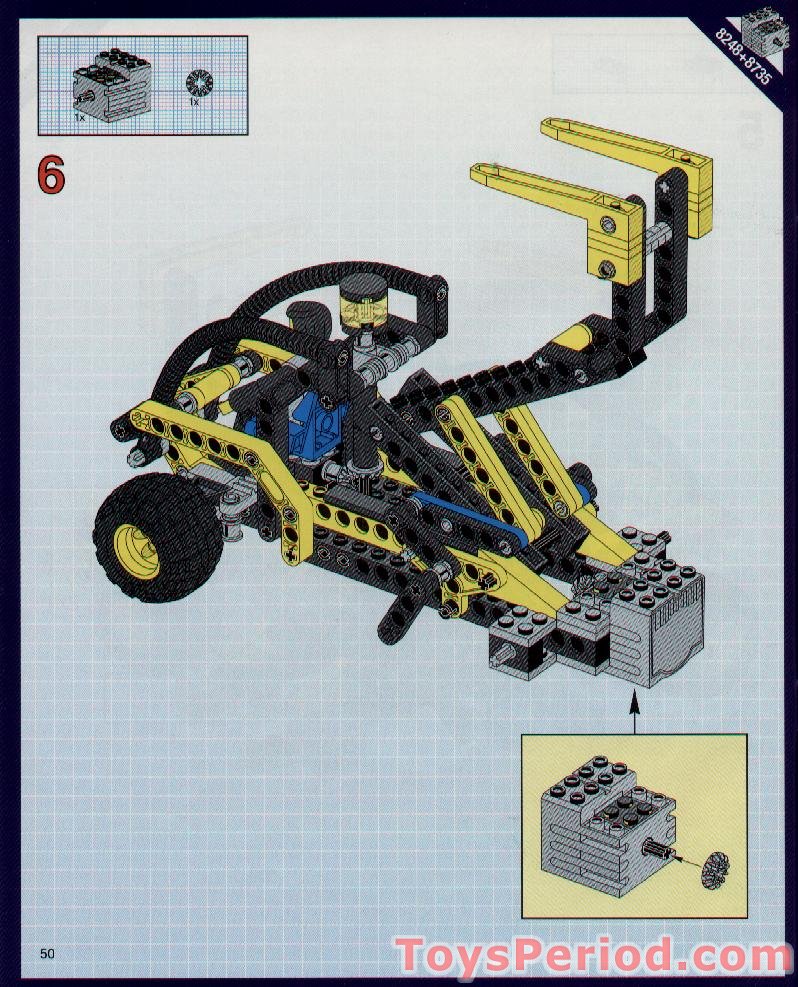 LEGO 8463 Forklift Truck Instructions and Parts List