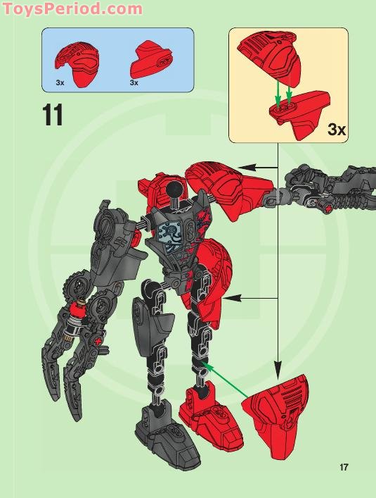 LEGO 6218 Splitface Instructions and Parts List