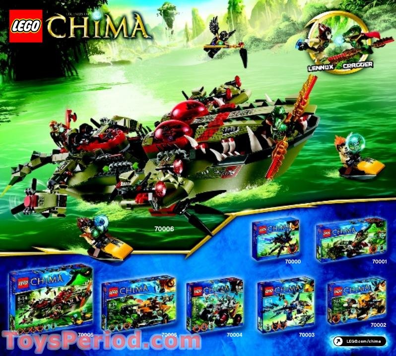 LEGO 70004 Wakz' Pack Tracker Instructions and Parts List