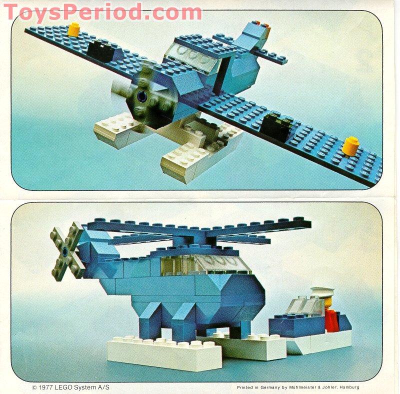 LEGO 371-3 Seaplane Instructions and Parts List