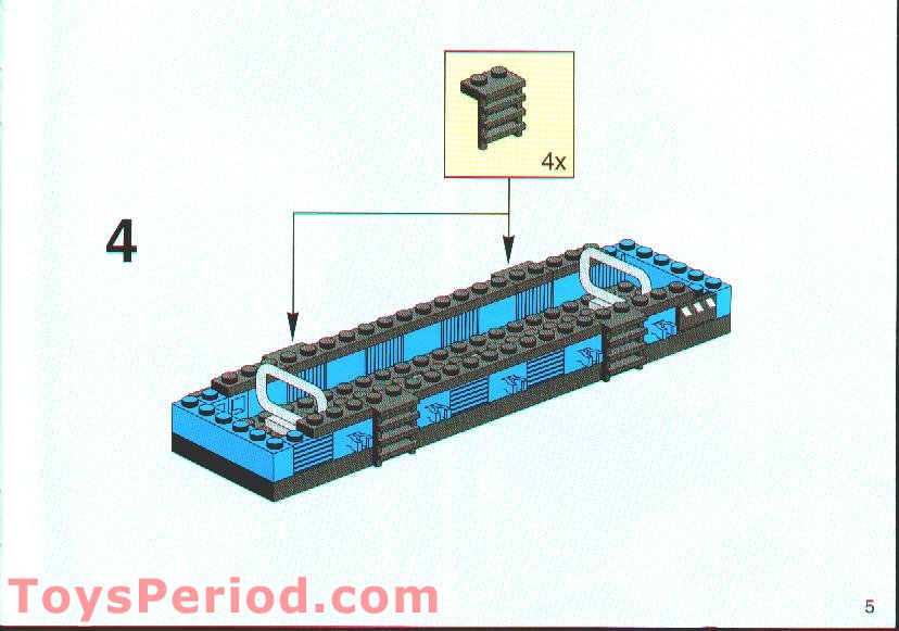 LEGO 10013 Open Freight Wagon Instructions and Parts List