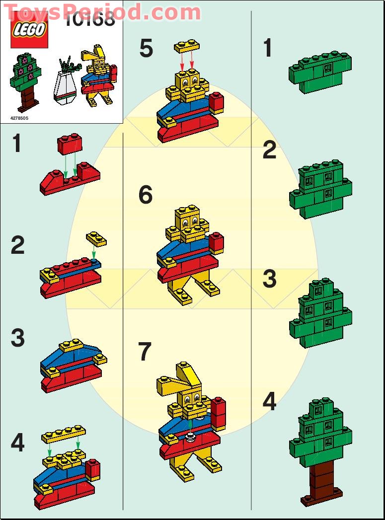 LEGO 10168 Mrs. Bunny Instructions and Parts List