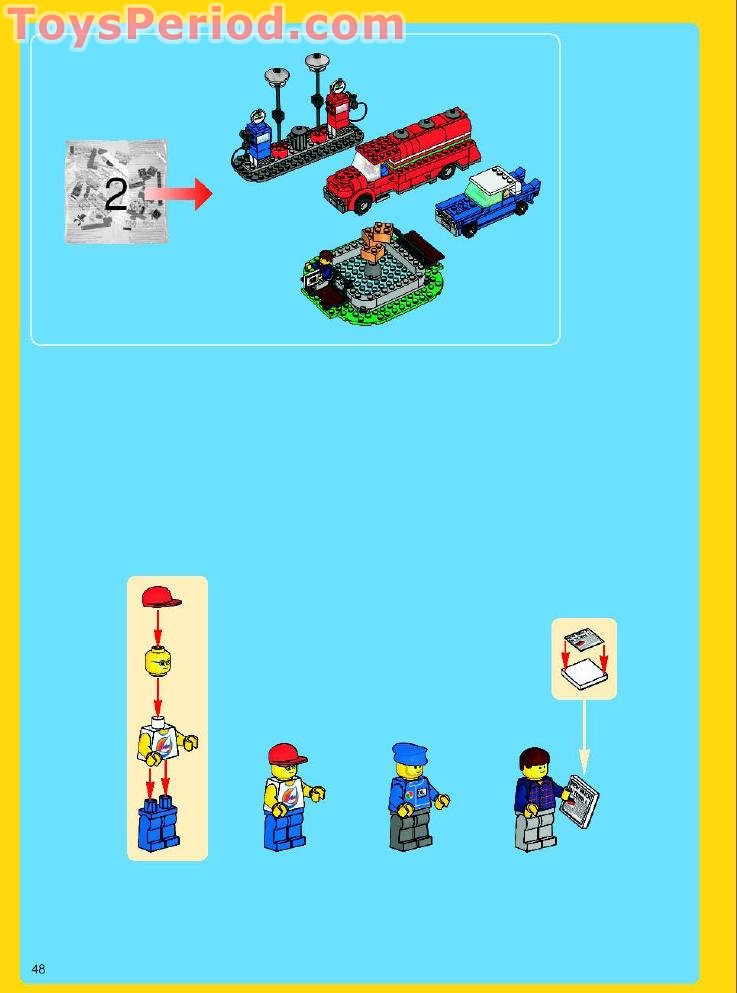 LEGO 10184 Town Plan Instructions and Parts List