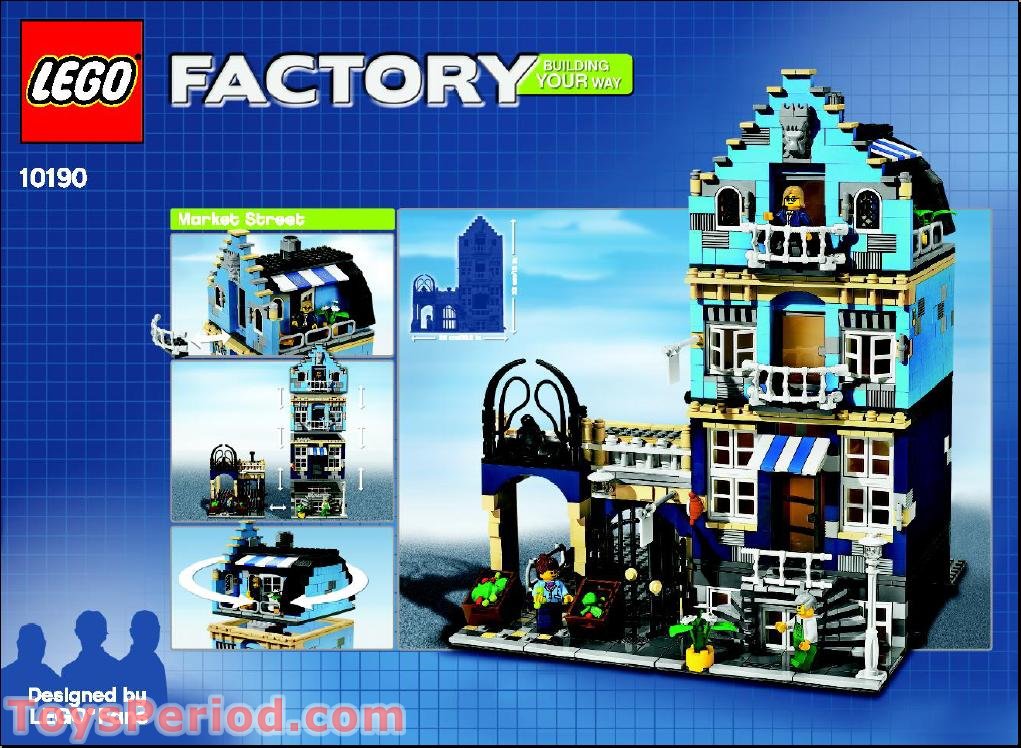 LEGO 10190 Market Street Instructions and Parts List