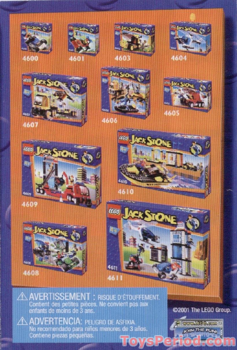 LEGO 4605 Fire Response Suv Instructions and Parts List