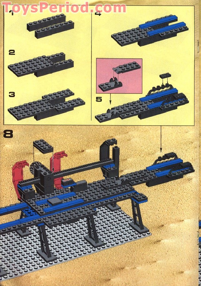 LEGO 6955 Space Lock-Up Isolation Base Instructions and Parts List