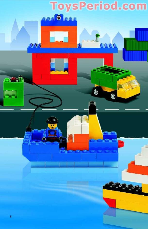 LEGO 6186 Build Your Own LEGO Harbor Instructions and Parts List